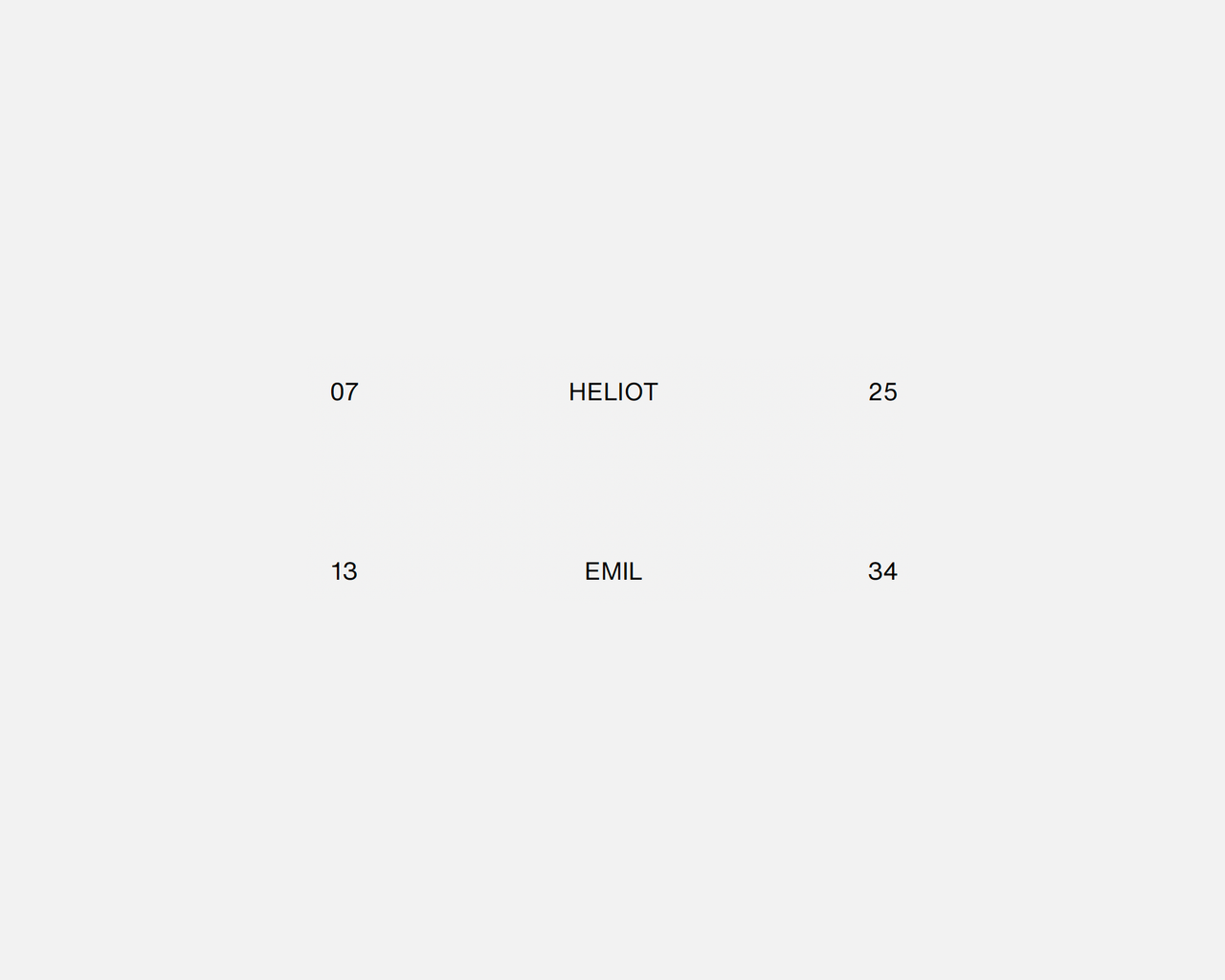 HELIOT EMIL ++ HELIOT EMIL 07132534 NEW IDENTITY
